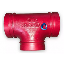 Tee Ranurada Reducida 3x2 1/2pulgadas Ul - HSC Sistemas Hidricos SpA