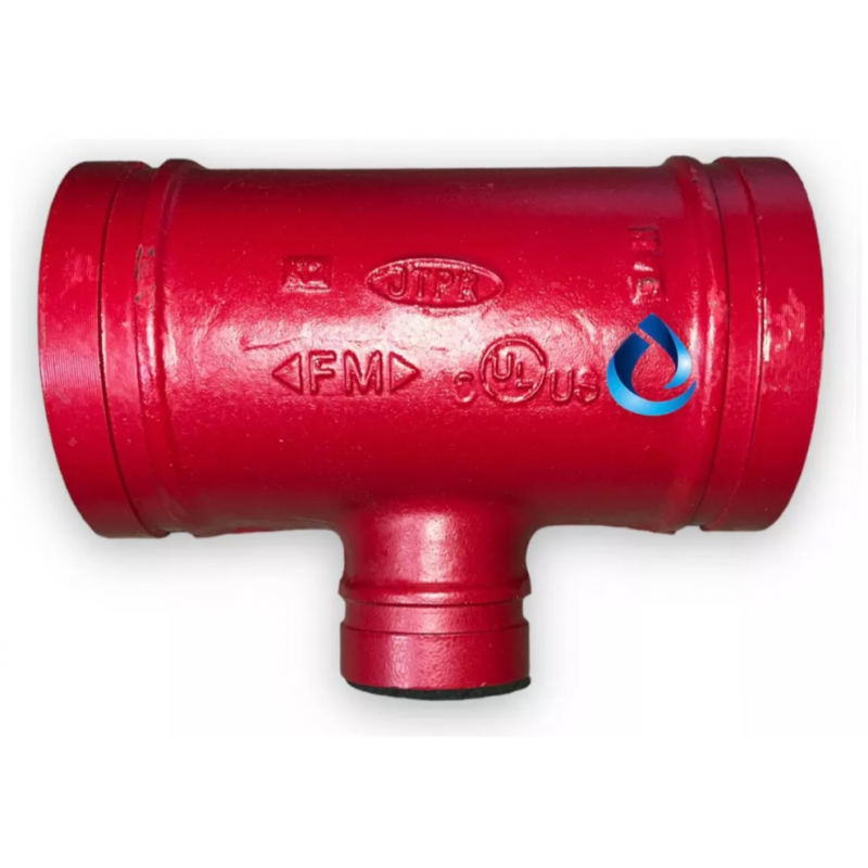 Tee Ranurada Reducida 4x3 Pulgada Ul/fm Red Contra Incendios - HSC ...