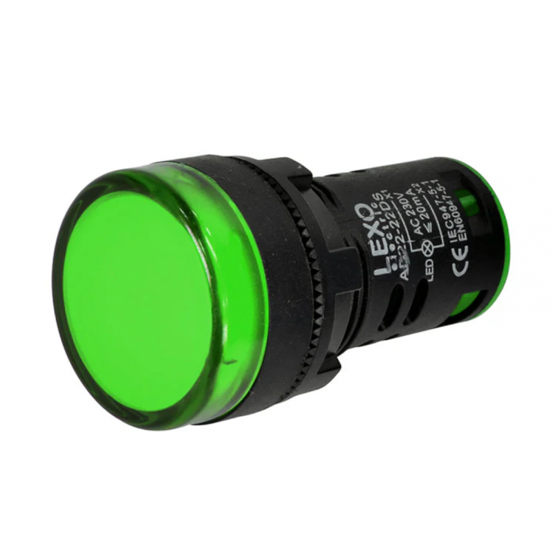 Luz Piloto Led Verde Ad22-22ds 16mm - HSC Sistemas Hidricos SpA