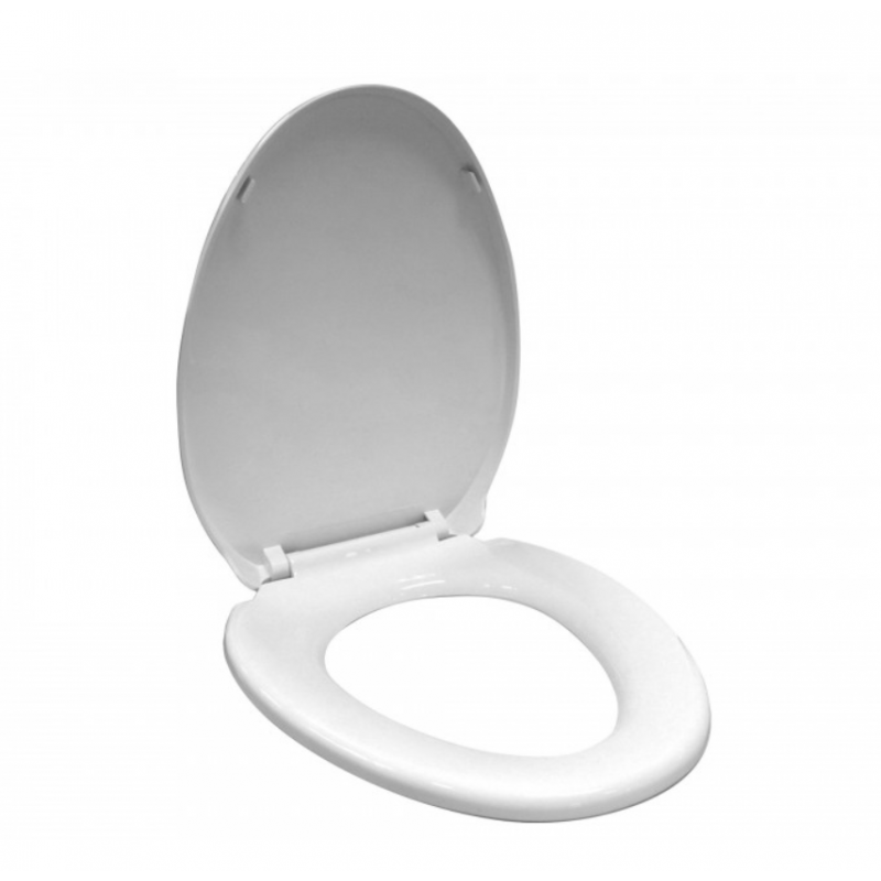Asiento Wc Elongado Reforzado Blanco - Tapas Wc - HSC Sistemas Hidricos SpA