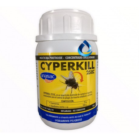 INSECTICIDA CYPERKILL 25 EC - 100CC - HSC Sistemas Hidricos SpA